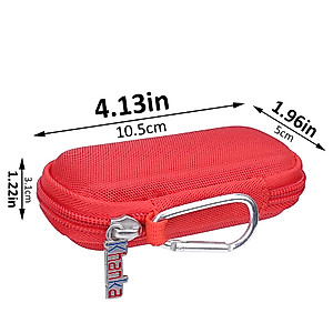 Khanka Hard Case Replacement for AliveCor Kardia Mobile ECG/KardiaMobile 6L EKG (Red)