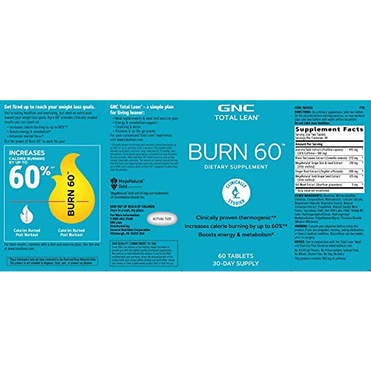GNC Total Lean Burn 60