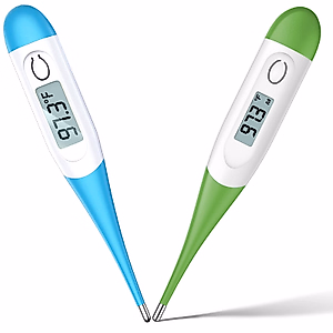 Bundle of Digital Thermometer for Adults, Digital Oral Thermometer for Fever