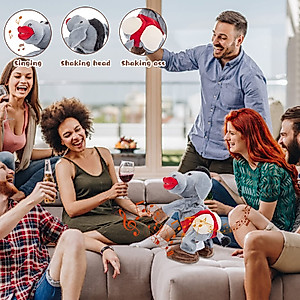 Emoin Dancing and Singing Donkey Toy, Shaking Donkey Stuffed Animal Interactive Musical Toys Electric Plush Toys Birthday Gifts for Mom Adults Men Women