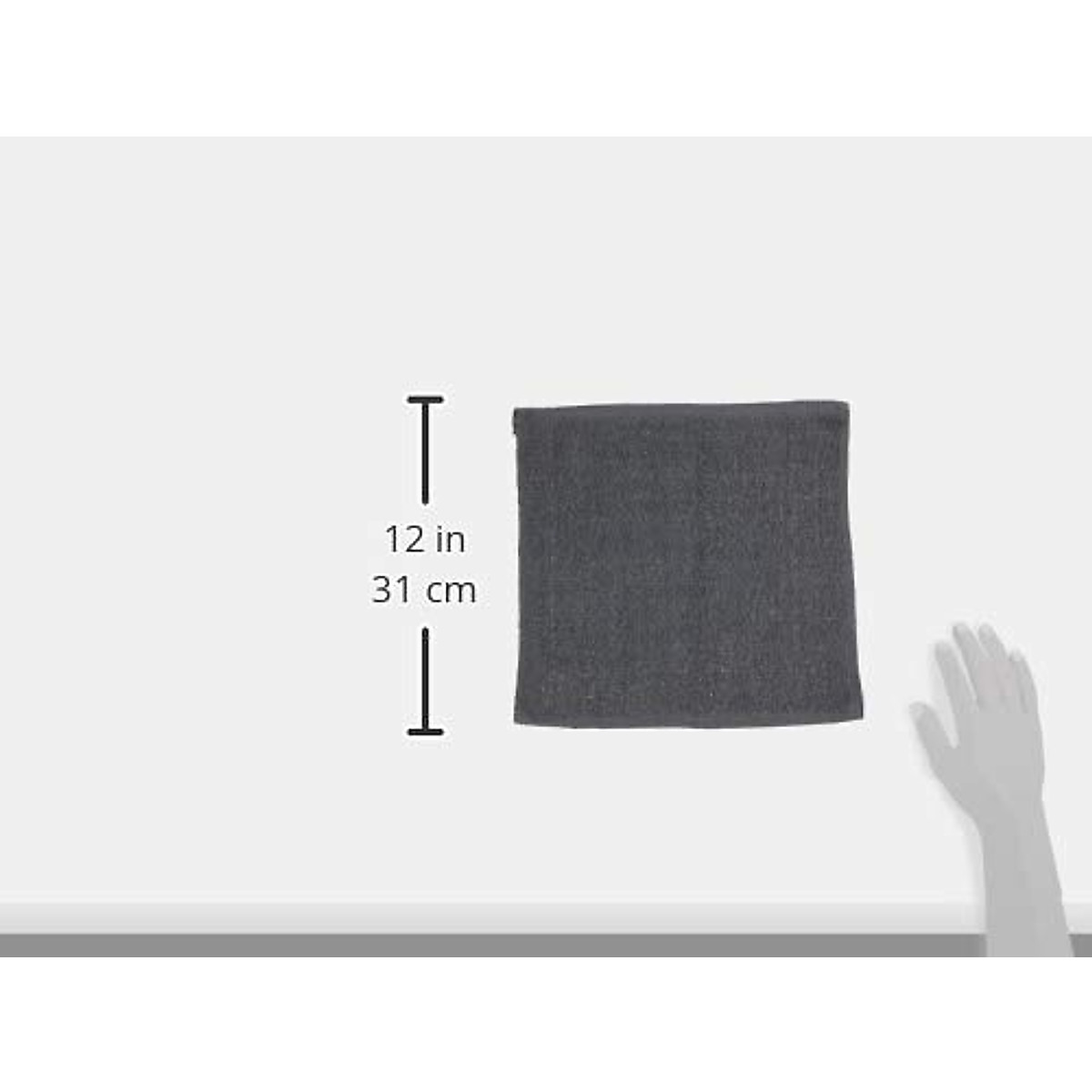 Simpli-Magic Towels, 12”x12” Washcloths, Gray 24 Count