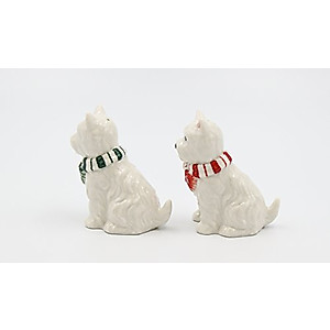 Cosmos Gifts 56579 Western Terrier Westies With Scarf Salt and Pepper Shakers