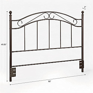 DHP Winnie Headboard, Full/Queen, Bronze