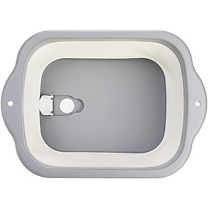 Nicunom 2 Pack Collapsible Wash Basin with Drain Plug, 9L Large Collapsible Dish Tub Portable Sink Dish Basin Foldable Dishpan Space Saving for Kitchen, RV, Camping Dish Washing Tub