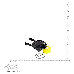American Standard 7381129-200.0070A Universal Flapper and Chain with Float for 2-Inch Flush Valves , Black