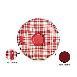 FUNBOY BNDL Inflatable Tube, Two Pack, Retro Plaid Two Pack