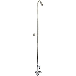 Barclay 4199-CP Tub Filler with Diverter, Code Spout and Plastic Shower Head