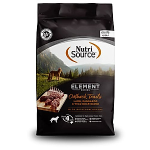NutriSource Element Series Dry Dog Food, Lamb, Kangaroo and Wild Board, with Heirloom Grains, 12LB