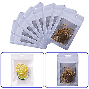 120 Pcs Foil Bags Smell Proof Mylar Bags Aluminum Foil Foods Accessories Pouch for Food Storage and Lipgloss Jewelry Eyelash Packaging