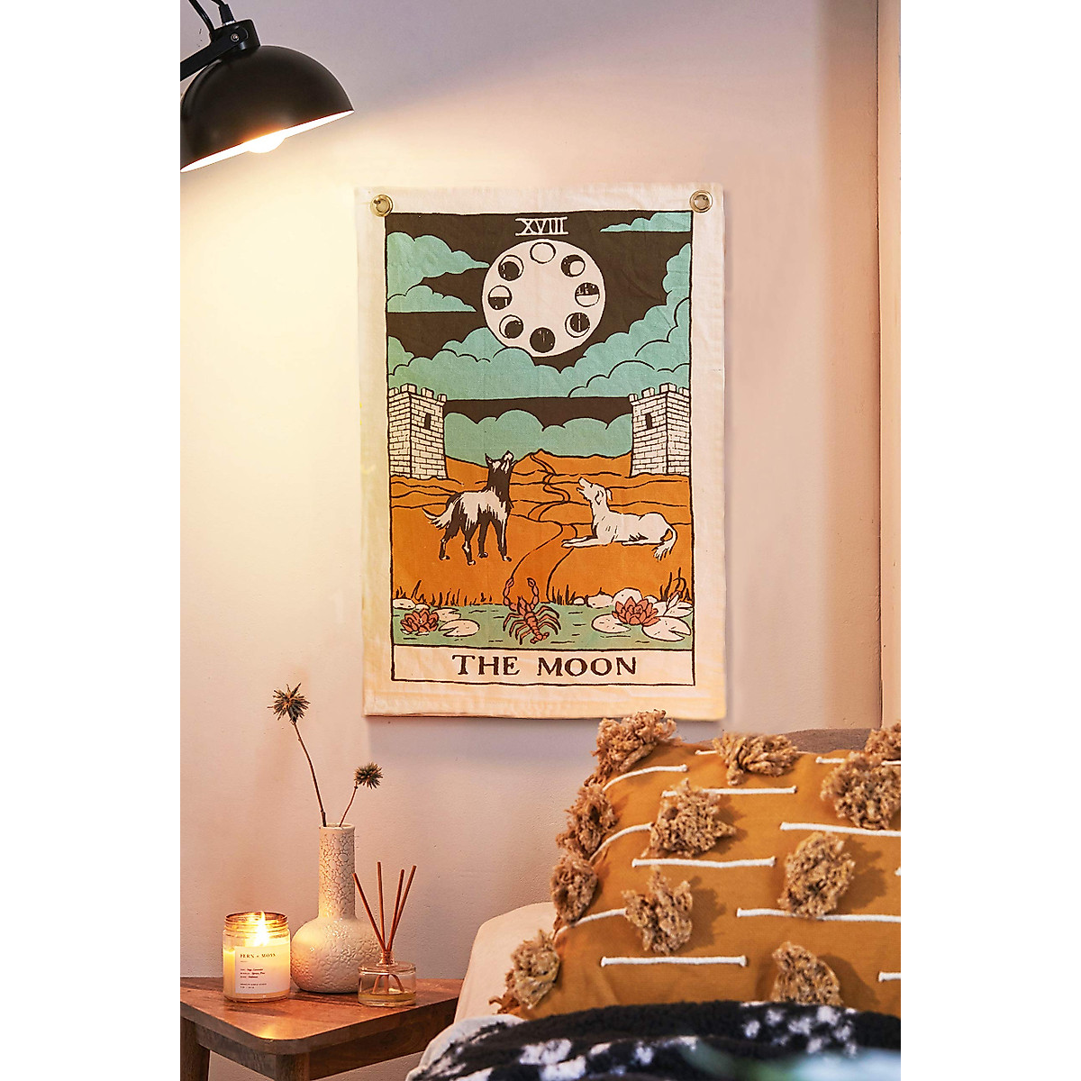 SheetKart The Sun, Moon and Star Tarot Tapestries - Aesthetic Bohemian Wall Hanging Tapestry for Bed Room Home Decor