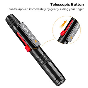 K&F Concept Lens Cleaning Pen with Soft Brush, Double-Sided Carbon Head for Camera Lens, Optical Lens, Glasses, Cosmos/Valve Index /PS4 PS5 VR Headset, Drone Dust and Fingerprint Cleaning