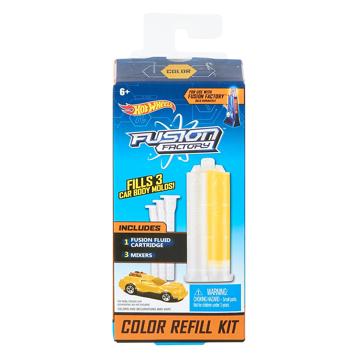 Hot Wheels Fusion Factory Color Refill Kit, Yellow