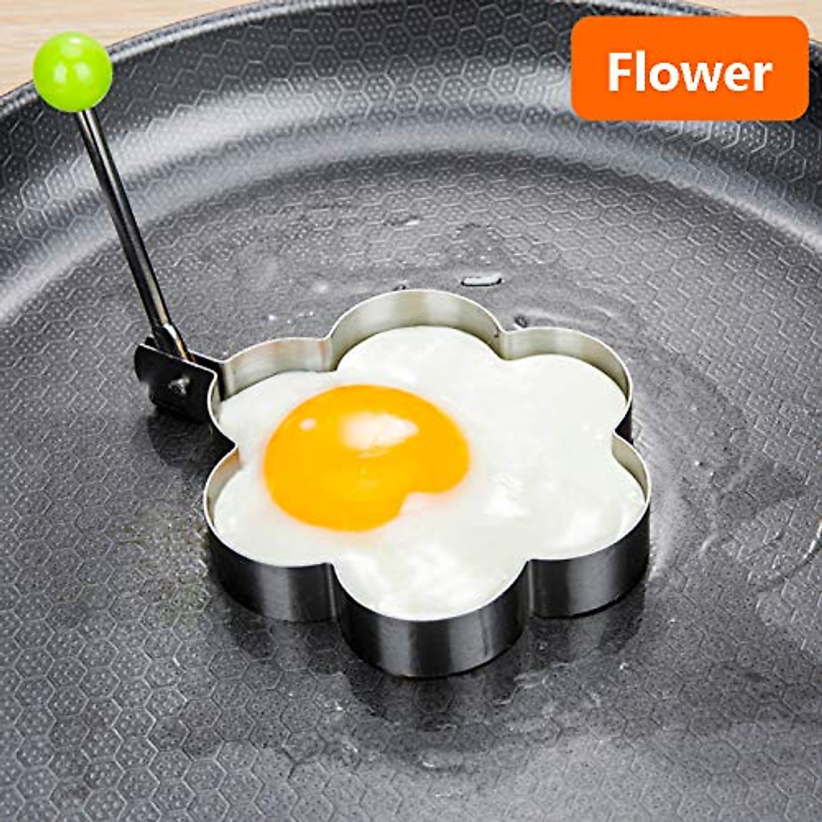 Stainless Steel 5 Style Fried Egg Pancake Shaper Omelette Mold Mould Frying Egg Cooking Tools Kitchen Accessories Gadget