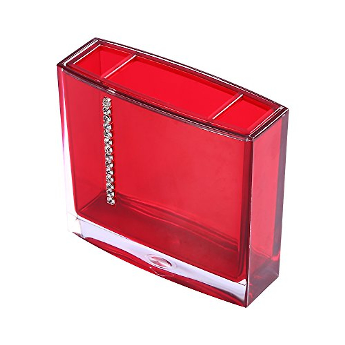 Bathroom Accessories Set, 5PC/Set Acrylic Bathroom Accessories Bath Cup Bottle Toothbrush Holder Soap Dish Red