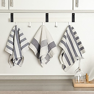 Vin Beauty 6 Pcs Leather Wall Hooks Wall Hanging Strap Leather Curtain Rod Holder Leather Straps Hanger Towel Leather Hook for Towel Bathroom Kitchen Bedroom(Black)