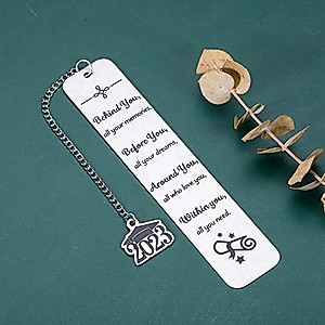 2023 Graduation Bookmark Gifts for Women Men Him Her Class of 2023 Teen Girl Boy 5 8 12 Grade Seniors College Students Inspirational Grad Book Lover Master Nurse 16 Birthday Christmas Stocking Stuffer