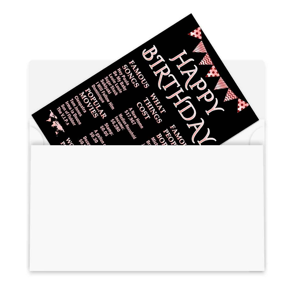 QZCYU 60th Birthday Invitations with Envelopes For Woman, 60th Birthday Party Invitations, Black & Rose Gold Adult Birthday Invitations - Set of 20