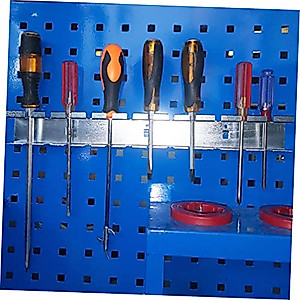 SOESFOUFU 1pc Screwdriver Holder Storage Rack Screwdriver Shelf Hook Hanger Garage Broom Holder Screw Organizer Hand Tool Holder Hook Tool Bolts Bolt Driver Holder Silver Steel Galvanized
