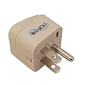 REGVOLT Grounded Universal Socket 2 in 1 Plug Adapter Type B - USA/Japan (2 - Pack)