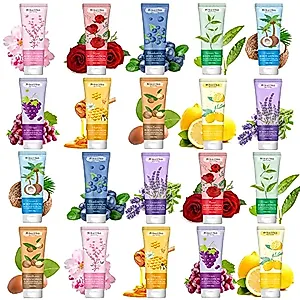20 Pack Body Lotion Gift Sets for Women Dry Skin, Mini Travel Size Lotion Sets Natural Body Cream with Shea Butter and Aloe, Bulk Body Lotion Sets, Christmas Stocking Stuffers Valentines Day Gifts for Her Women Girlfriend Mom Wife