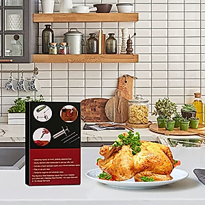 Lelefa 304-Stainless Steel Meat Injector with 3 Needles, 2-oz Capacity, Turkey Injector for BBQ Grill Smoker, Meat Injector Syringe with Paper User Manual