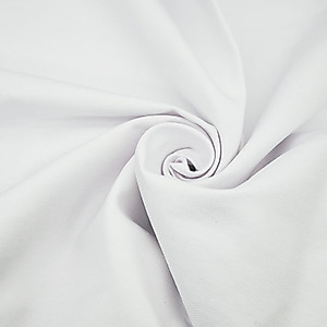 1 Yard 8 oz White Denim Fabric for Sewing, Crafting Stylish White Denim Fabric by The Yard Jean Material White Jean Fabric (60''x36'')
