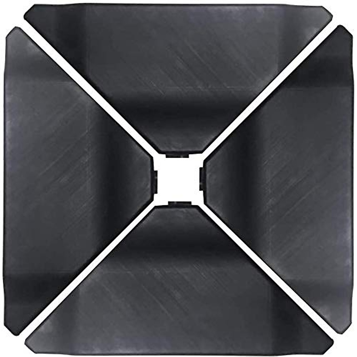 Abba Patio 4PCS 180LB Offset Umbrella Base Plastic Cantilever Base Weights Plate Set, Water&Sand Filled Umbrella Base for Cantilever Offset Patio Umbrella, Black