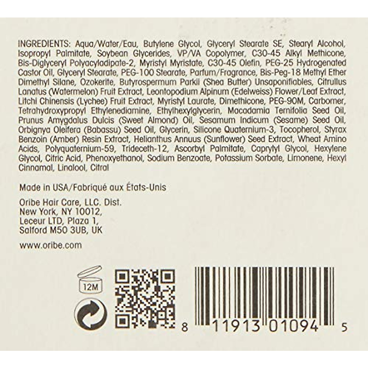 Oribe Fiber Groom Elastic Texture Paste, 1.7 Fl Oz (Pack of 1)