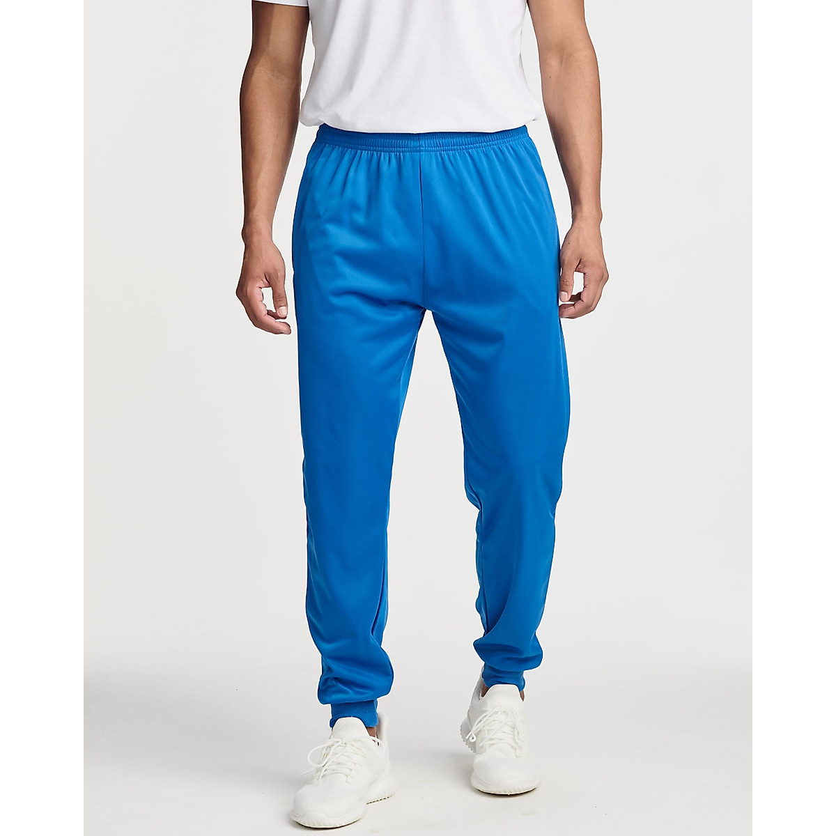 3 Pack: Mens Sweatpants Joggers Sweat Track Pants Warm Soft Active Athletic Workout Gym Apparel Training Fleece Lined Tapered Tricot Sports Running Casual Pockets Cuffed Jogging - Set 7, XL