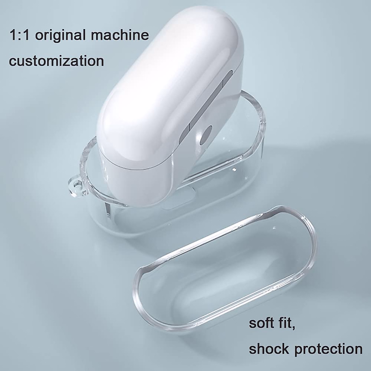 Custom name headphone cover compatible with airpods 3 personalized signature silicone headphone cover full package protection headphones with hooks custom soccer team name