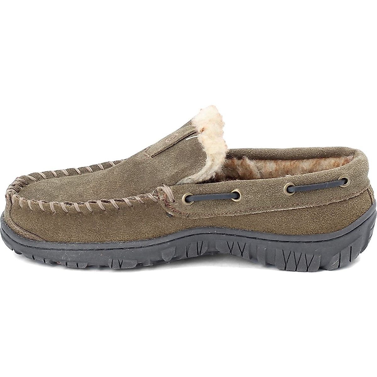 Clarks Mens Slippers Suede Venetian Moccasin Indoor & Outdoor Warm And Cozy House Slippers For Men (11 M US, Sage)