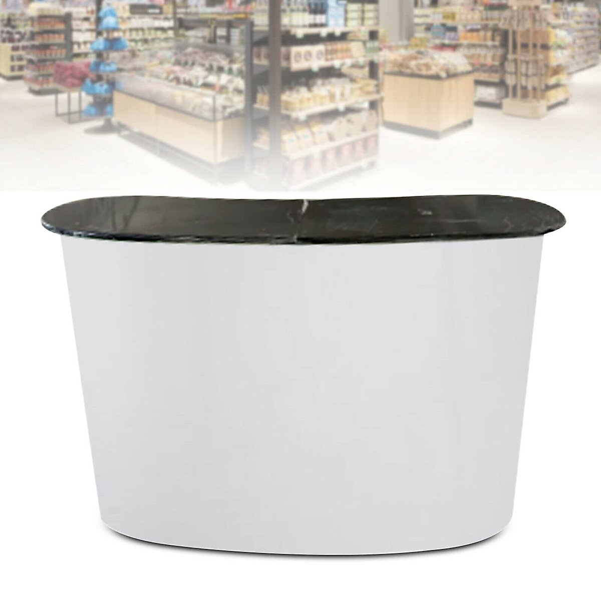 YIYIBYUS Promotion Pop Up Display Table Trade Show - Salon Reception Desk Promotion Retail, Reception Desk Illuminated Reception Area Counter Desk Receptionist Desk