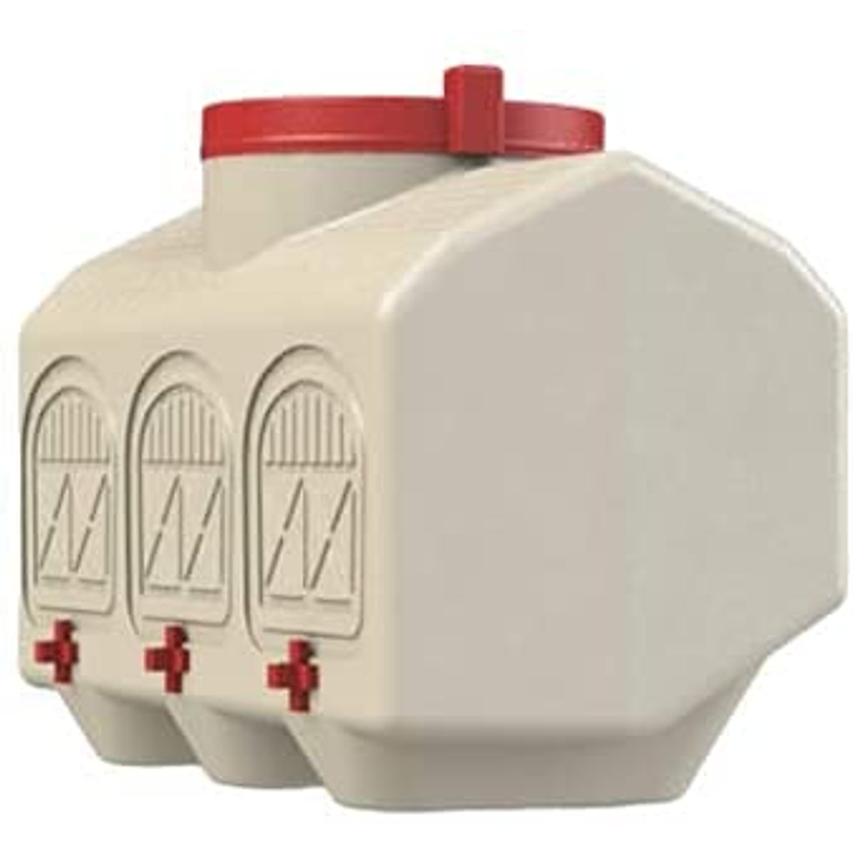 OverEZ Automatic Chicken Waterer with No Spill System, Outside and Inside Poultry Drinker, Large 12 Gallon High Capacity Drinking Bottle Dispenser for Hens