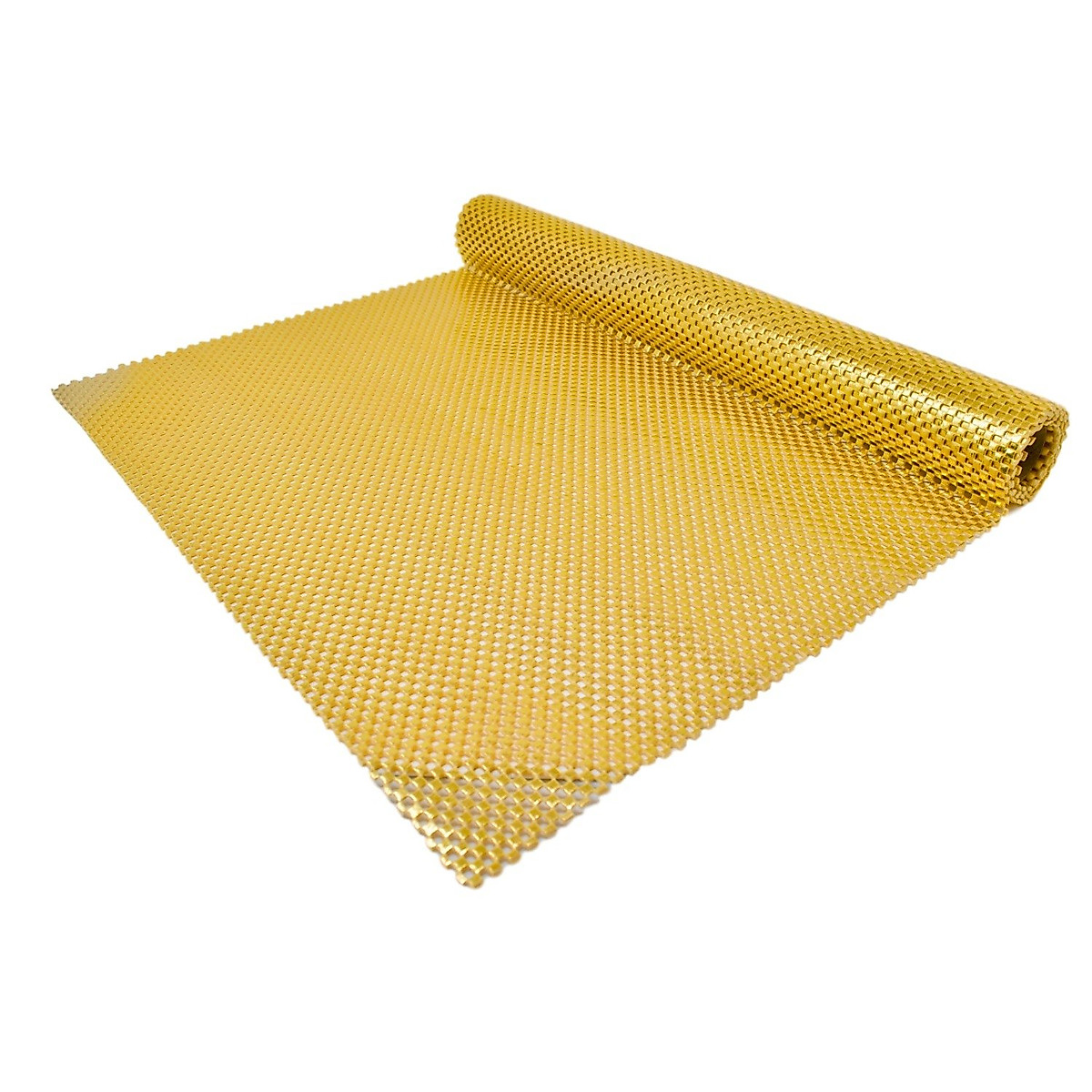 Contact Gold Glam Metallic Copper Removable Shelf Liner, Drawer Liner, Kitchen Drawer Liner, Bathroom Drawer Liner, Premium Super Grip 18 in x 4 ft (Gold)