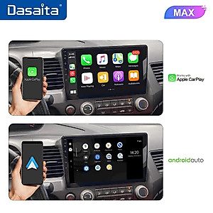 Dasaita Android 11 for Honda Civic 2006 2007 2008 2009 2010 2011 Wireless Carplay Android Auto Stereo Car Radio Touch Screen GPS Head Unit DSP 4G RAM 64G ROM