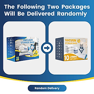 10 Jumbo Vacuum Seal Bags with Hand Pump, Vacuum Storage Bags, Space Saver Bags for Comforters, Blankets, Bedding, Pillows, Clothes