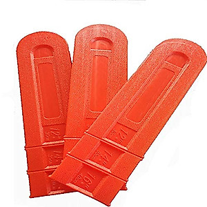 Chainsaw Scabbard Plastic Durable Chainsaw Bar & Chain Protective Cover Protect Scabbard Universal 20'' 2PCS