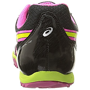 ASICS Women's Hyper Rocketgirl XC Spike Shoe, Black/Hot Pink/Flash Yellow, 11 M US