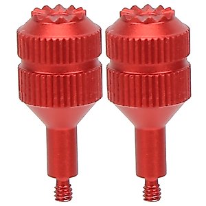 Shanrya Controller Joysticks, Aluminum 2PCS Metal Joystick Protector Protector Remote for FPV V2(red)
