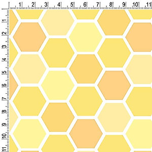 GRAPHICS & MORE Yellow Honeycomb Pattern Gift Wrap Wrapping Paper Rolls