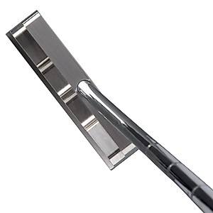 Bell N-360 No-Offset CNC Milled Center Shaft Standard Blade Golf Putter + Winn Dri-Tac Dark Gray Jumbo Grip (Right, 35)