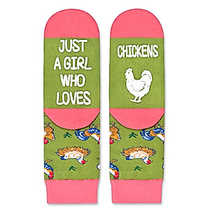 Zmart Kids Funny Socks Fun Socks girls Chicken Socks Teens, Cute Chicken Lover Gifts Animal Children 7-10 Years
