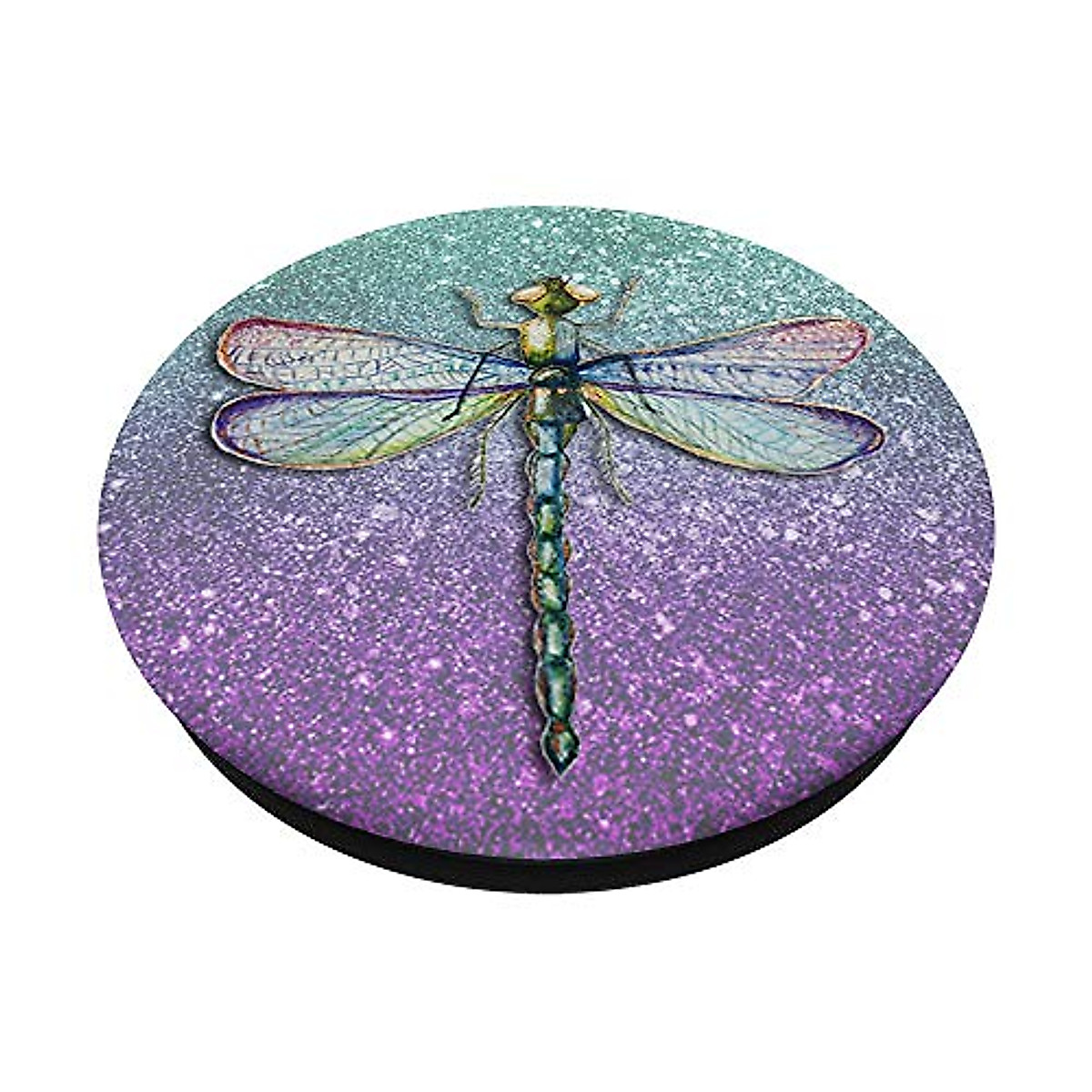 Pastel Lilacs Dragonfly on a Blue and Purple Background PopSockets PopGrip: Swappable Grip for Phones & Tablets