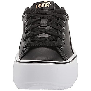 PUMA womens Kaia Platform Sneaker, Black, 9 US
