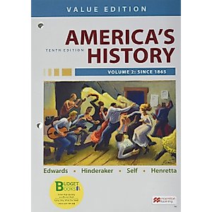 Loose-leaf Version for America's History, Value Edition, Volume 2