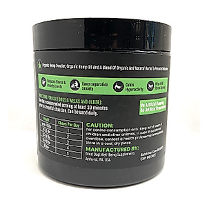 Good Dog! Hemp Chews for Dogs - Max Strength Organic Hemp for Max Calming and Anxiety Relief in Any Stressful Situation - 120 Soft Hemp Relaxant Chews for Dogs