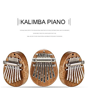 Thumb Piano 8 Key Mini Kalimba, Exquisite Finger Piano, Portable Marimba Musical Instrument Gift, Wooden Finger Mbira with Lanyard Special Gifts for Kids and Adults Beginners