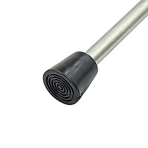 Rannb Long Door Stopper Wall Mount Doorstop with Rubber Tip 200mm/7-7/8" Total Length - Pack of 2