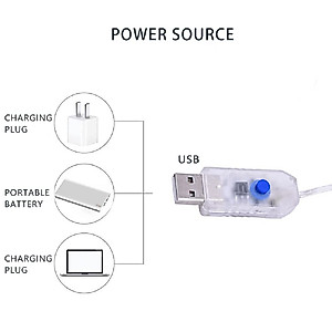 n Led Curtain Lights 9.8 ft and connectable with 300 led ,8 Modes USB with Remote,Waterpoorf for Christmas Bedroom Party Wedding Home Garden Wall Decorations(Warm White)