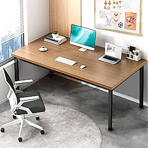 Bast Board 30x59 Inches - Brown Minimalist Desk for Home Office or Gaming